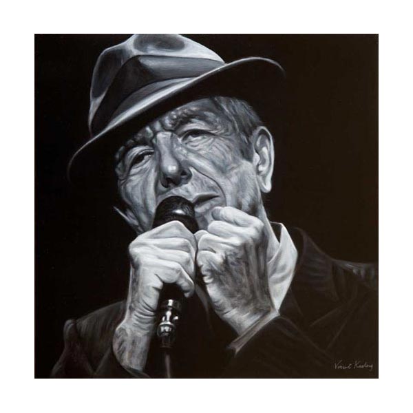 Leonard Cohen Paintings and Prints – Vincent Keeling