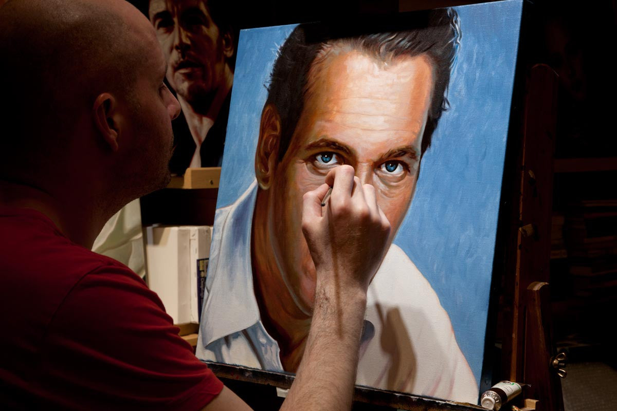 Paul Newman - Portrait Commission – Vincent Keeling